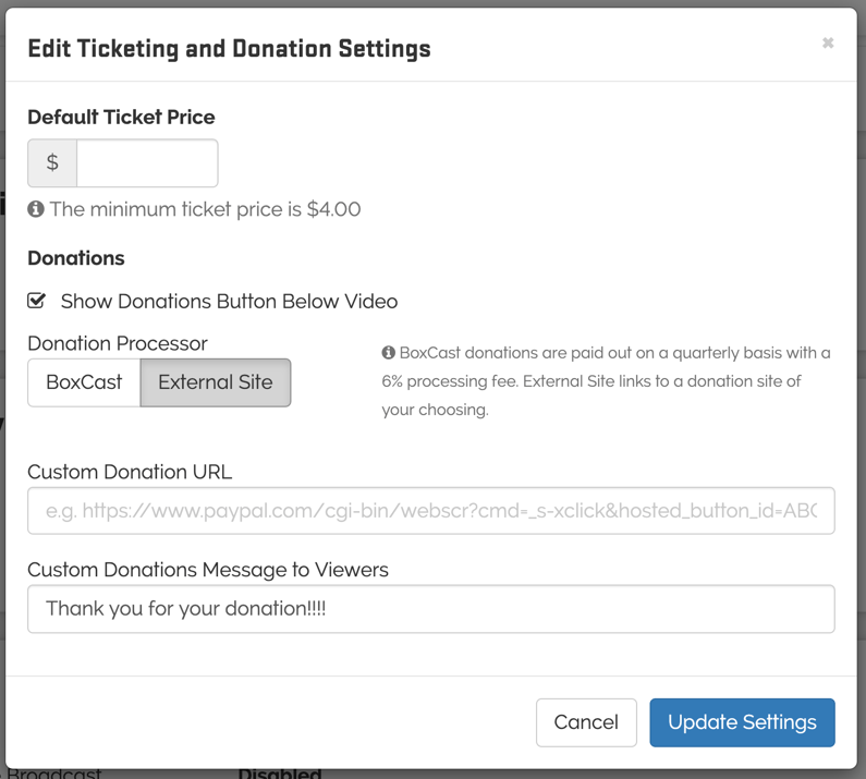 How to Collect Donations with Your Live Stream
